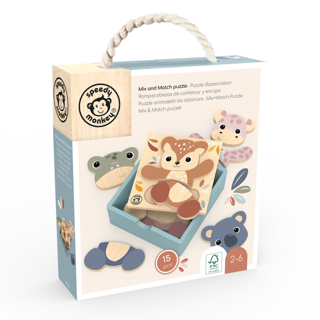 Speedy Monkey - Mix and Match Puzzle – K and K Creative Toys