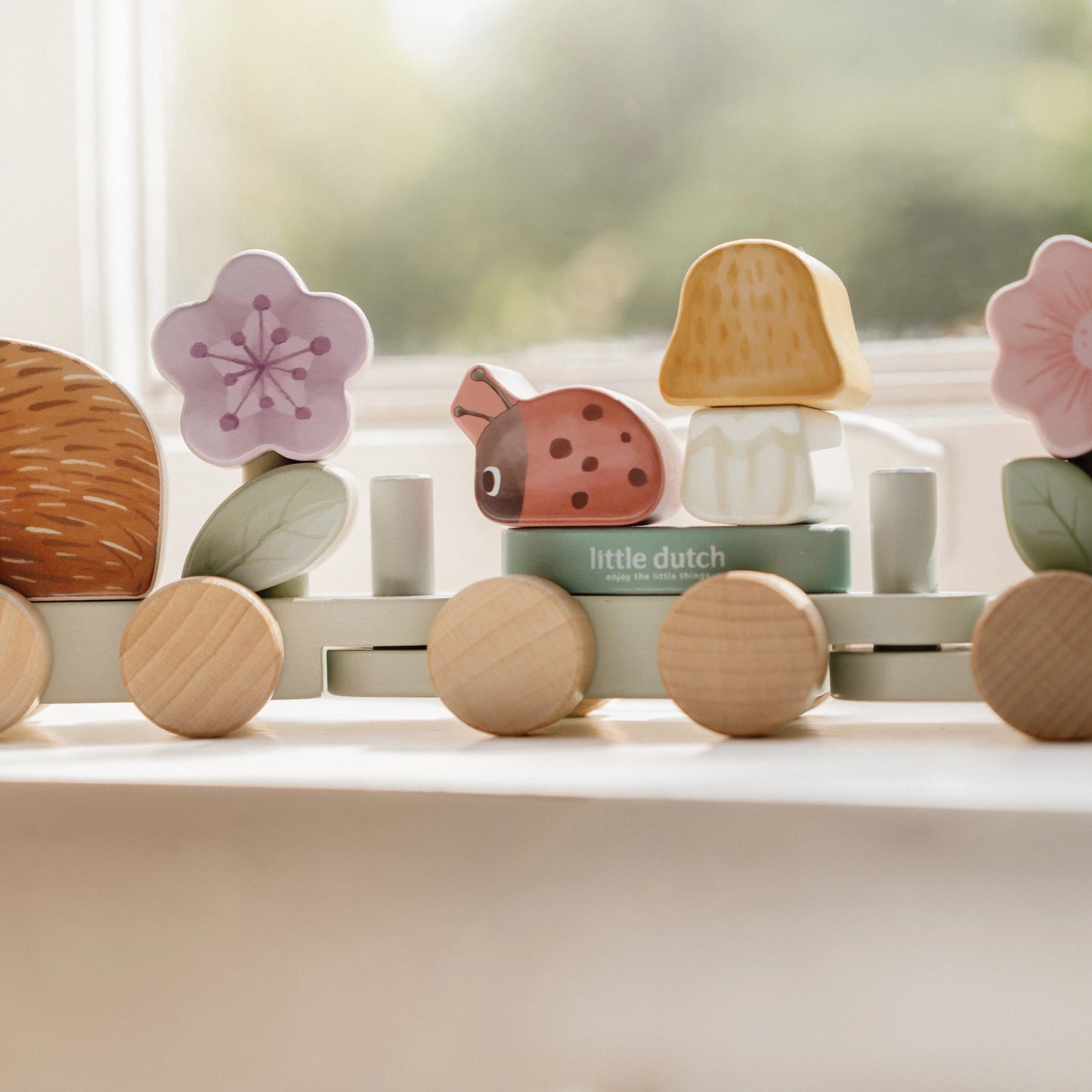 Little Dutch - Fairy Garden | Wooden Stacking Train Hedgehog – K and K ...