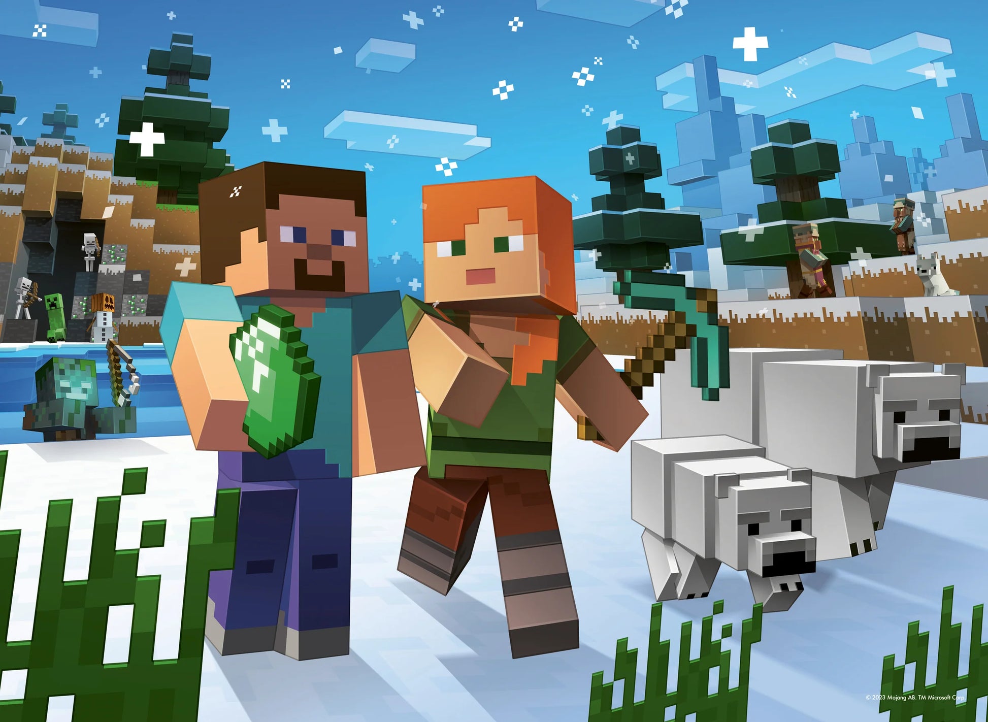 Ravensburger Minecraft Bumper Pack Puzzle 4 x 100pc – K and K Creative Toys