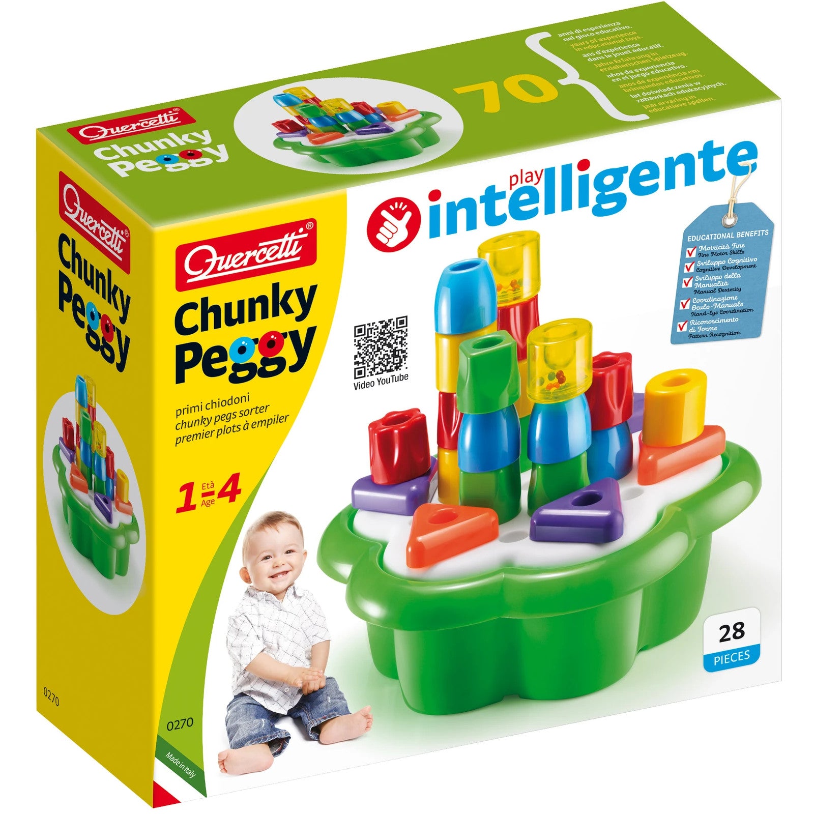 Quercetti Daisy Chunky Peggy 28pc – K and K Creative Toys
